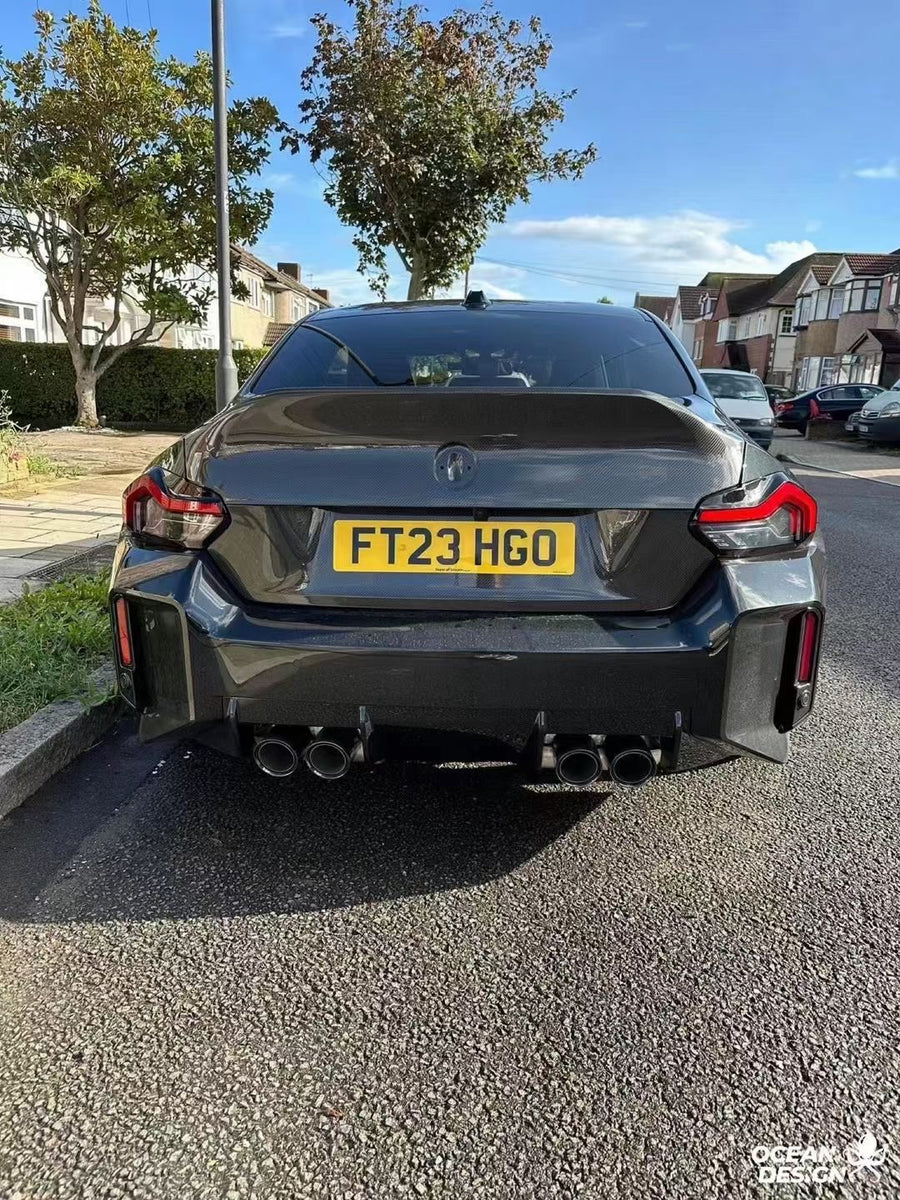 Dry carbon fiber CSL trunk for BMW G87 M2 pre-preg CSl trunk – FOCUSCARBON