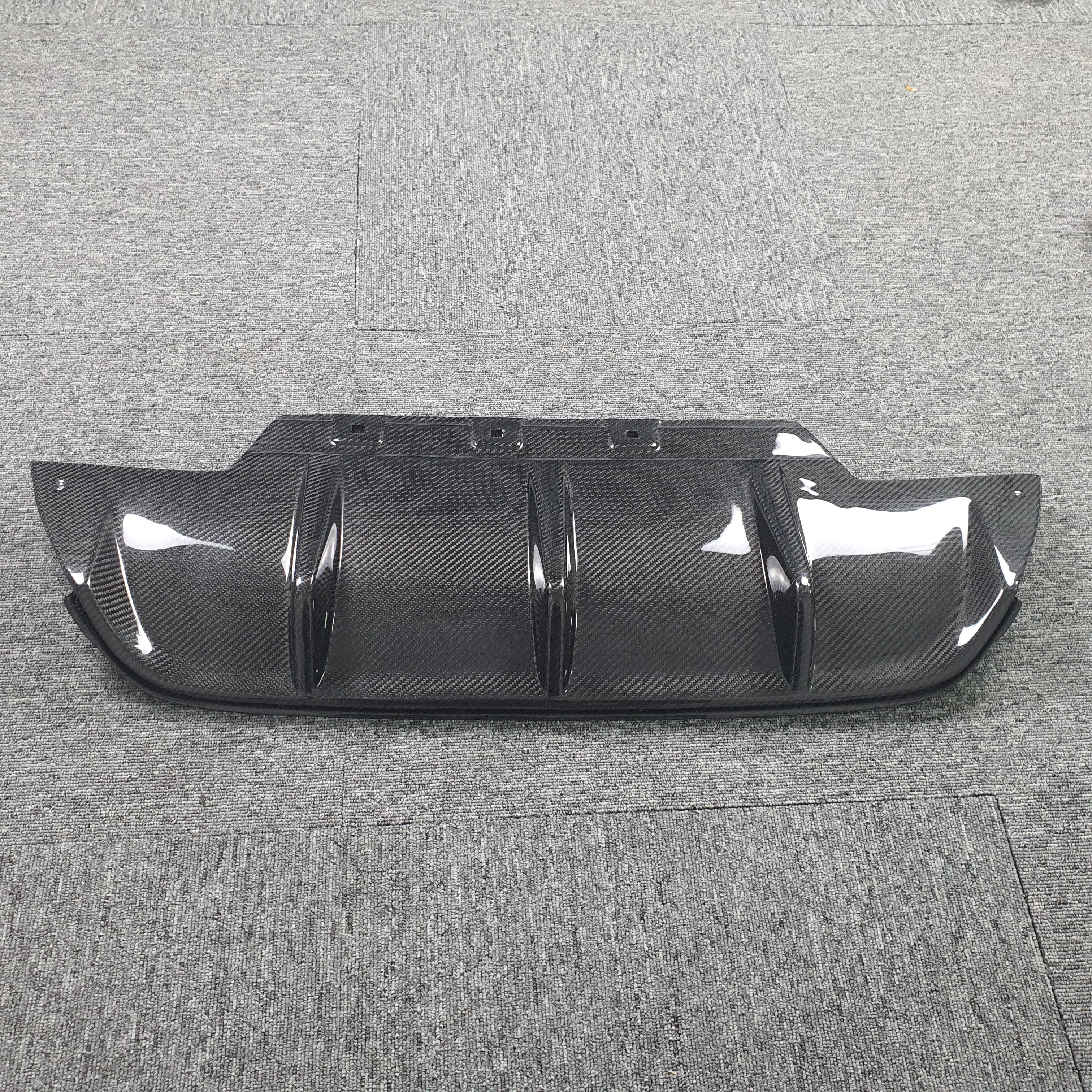 MP style carbon fiber rear diffuser rear lip for F06 F12 F13 M6 2011-2 ...