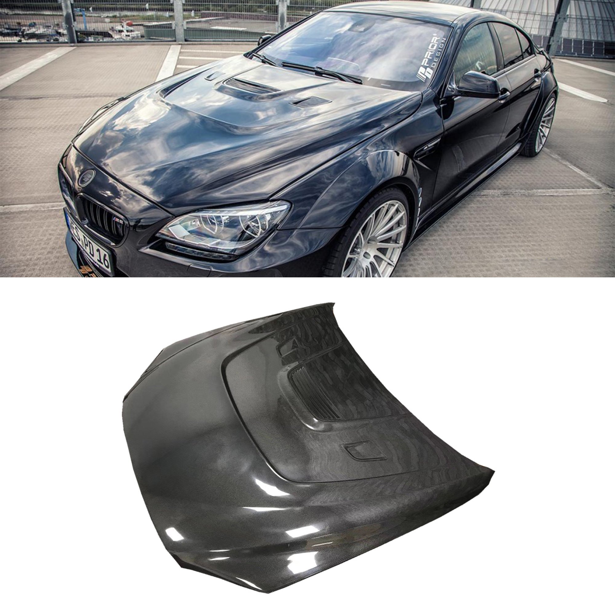Carbon fiber bonnet hood for 6 series M6 FO6 F12 2011-2014 – FOCUSCARBON