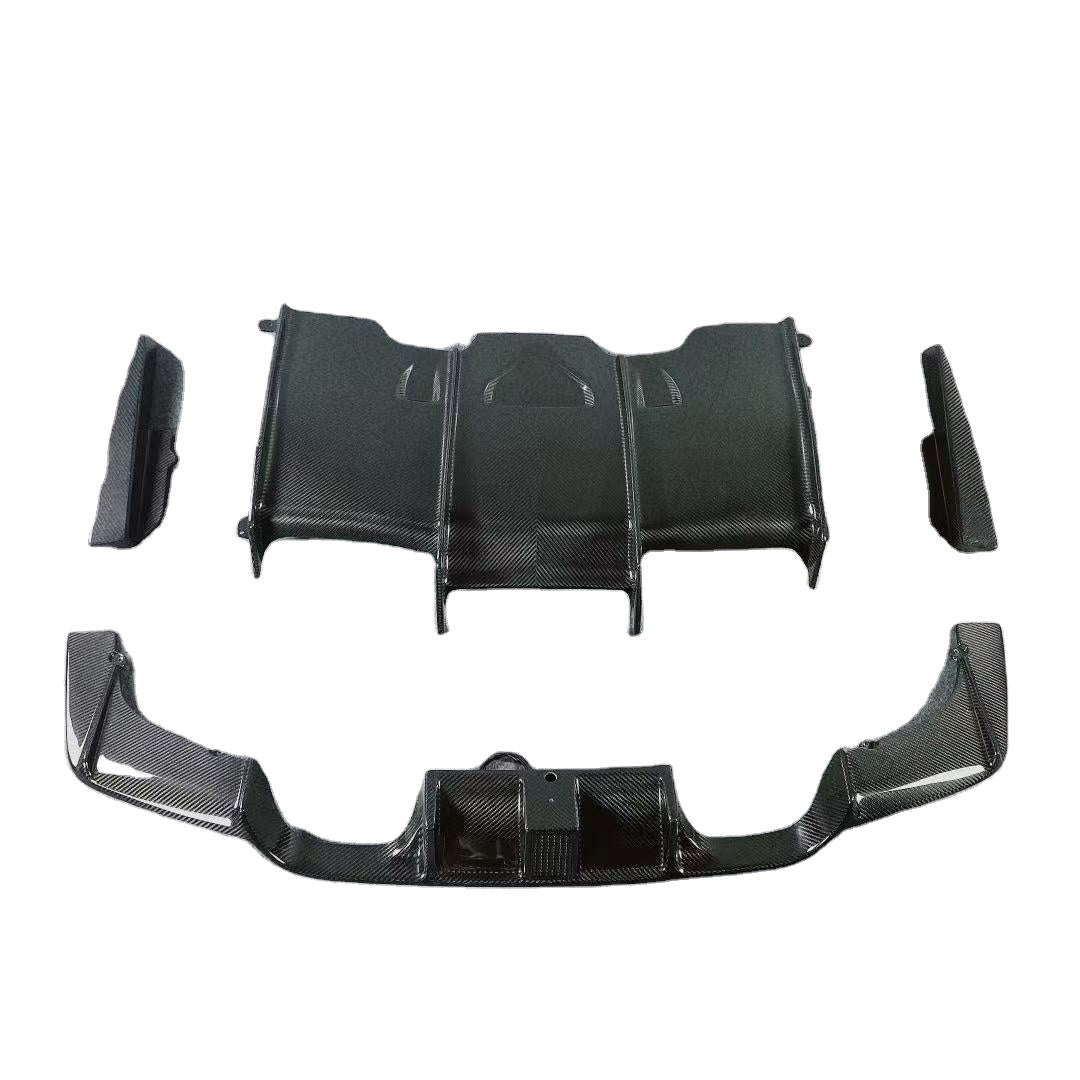PSM Style carbon fiber rear diffuser with light for F80 M3 F82 M4 rear ...